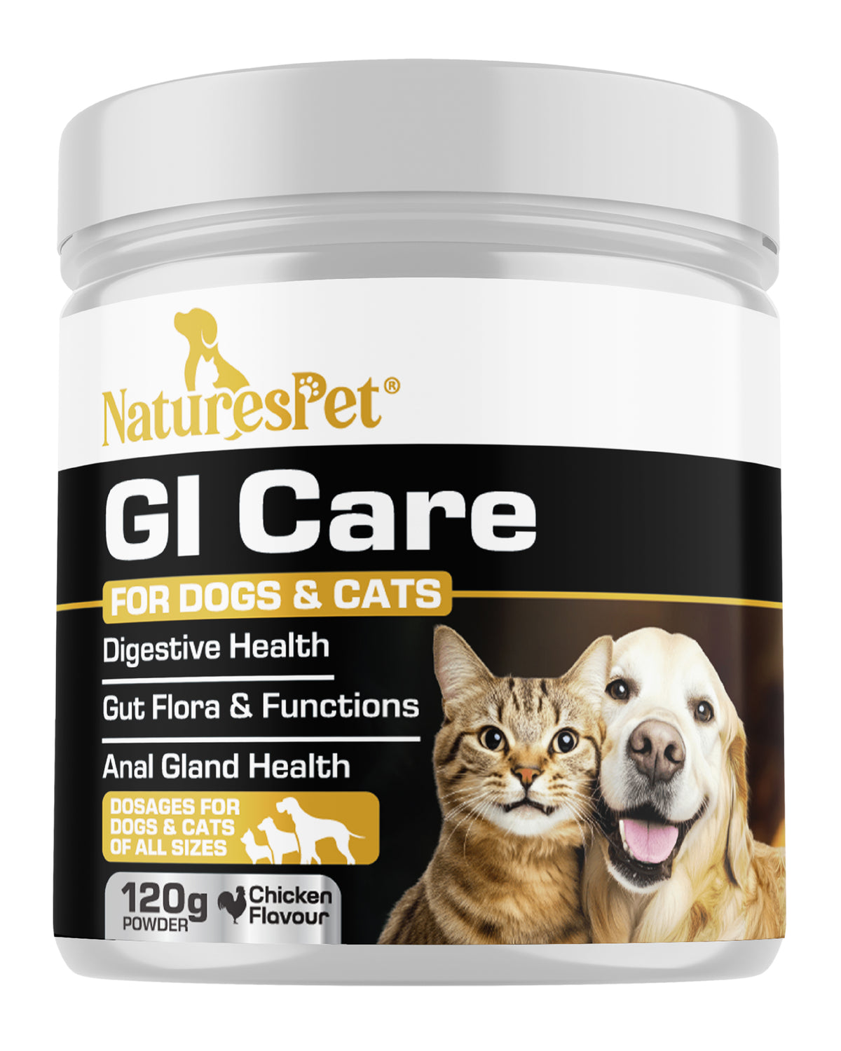 Natures Pet GI Care - 120g Powder, Advanced Gastrointestinal Support ...