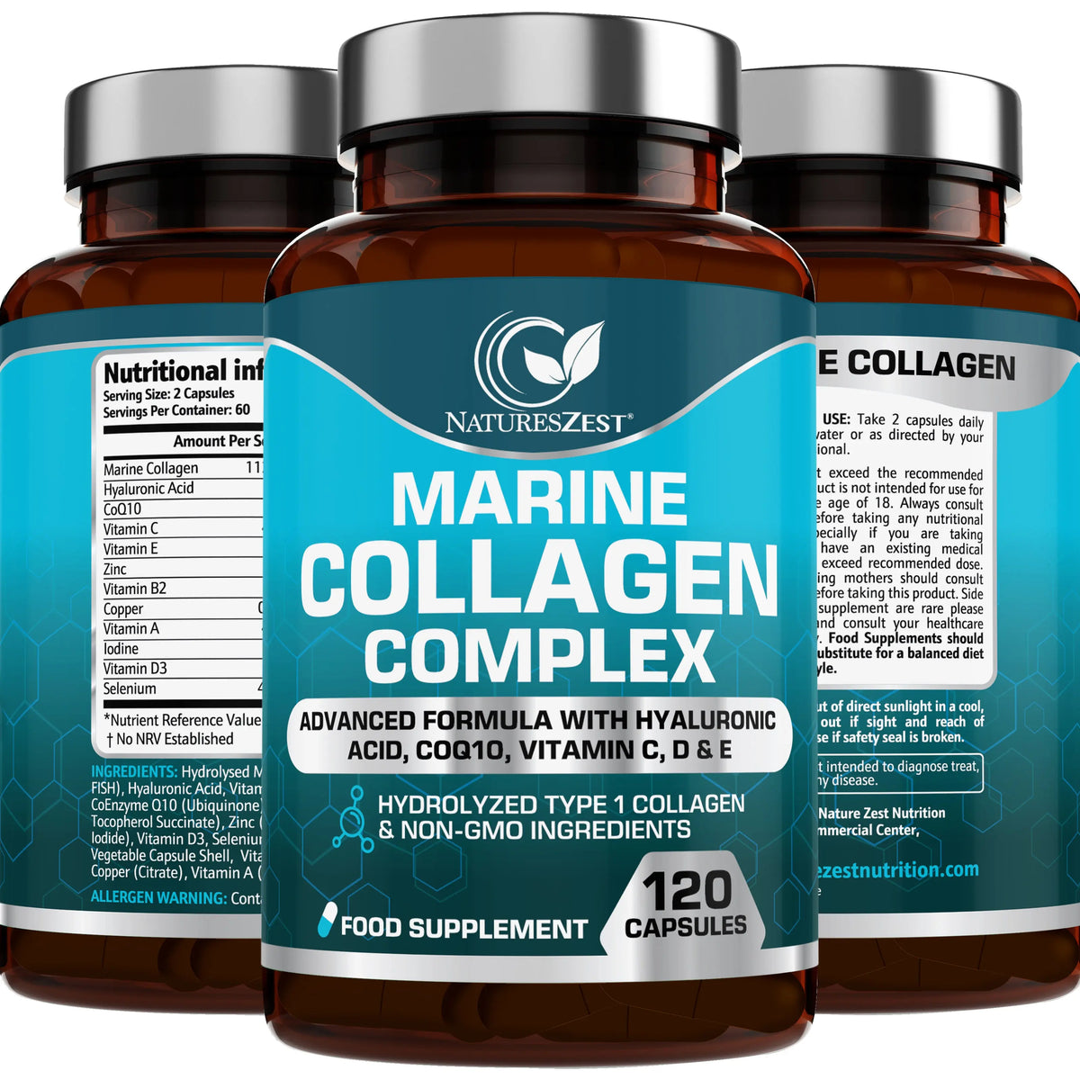 Marine Collagen Complex – 120 Capsules — Natures Zest